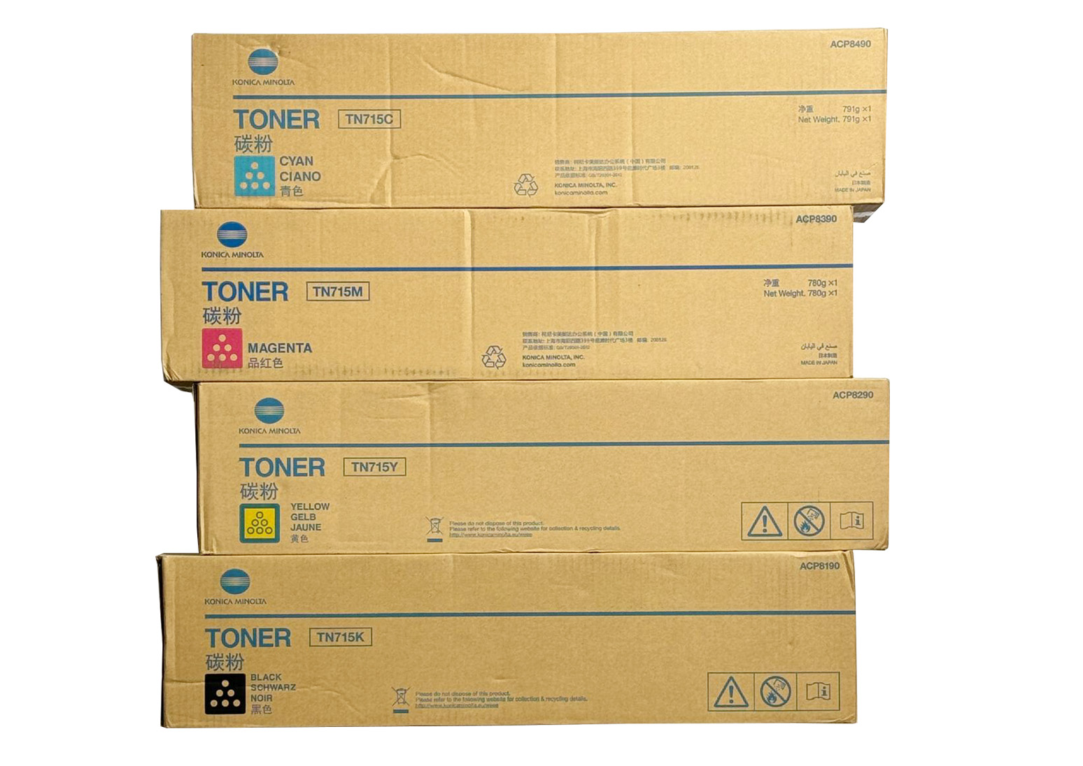Konica Minolta TN715 CMKYK Toners Set - Copiers Hub Australia