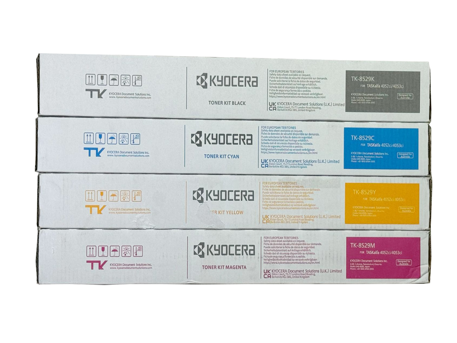 Kyocera TK-8529 CMYK Toner Cartridges Set - Copiers Hub Australia
